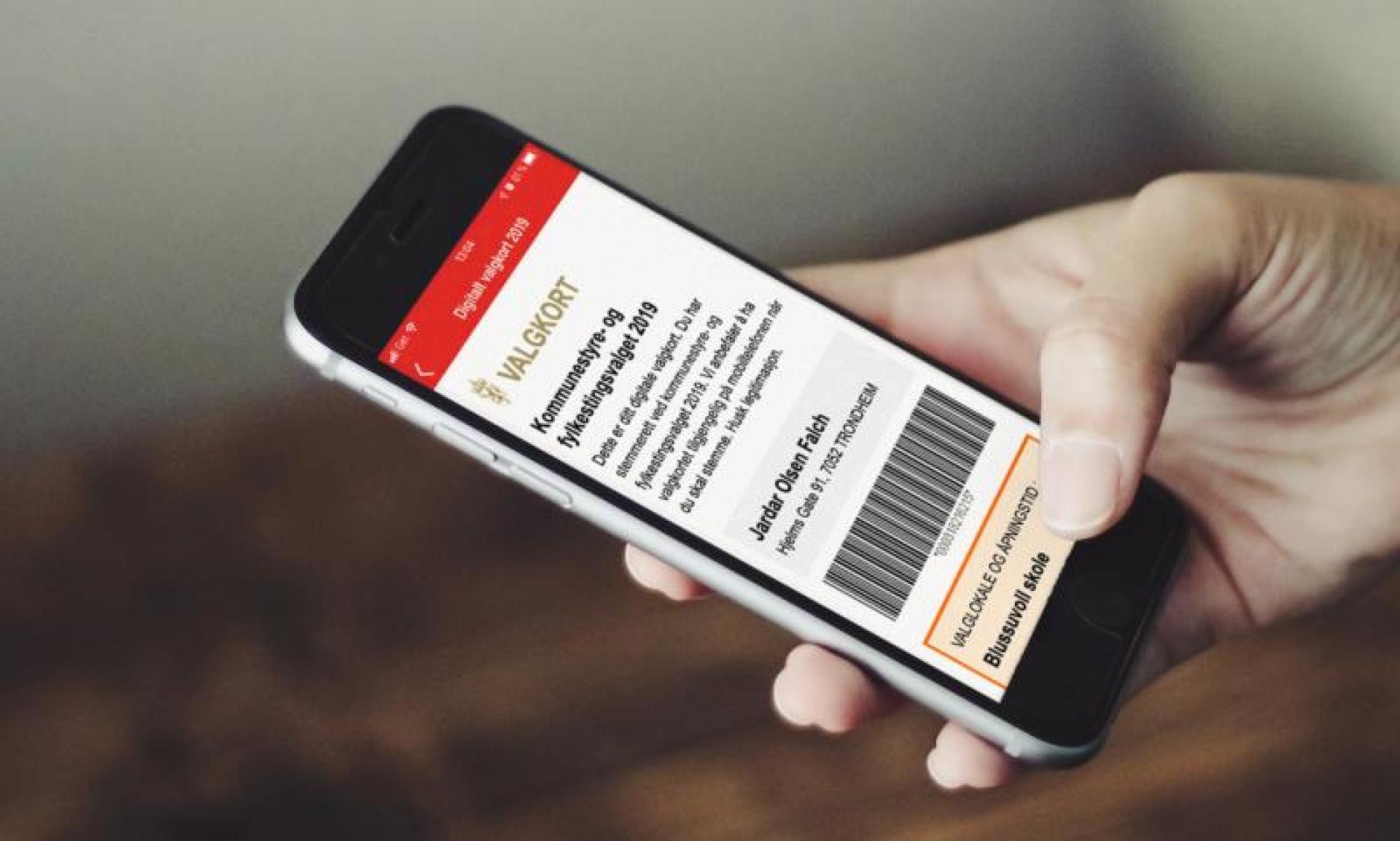 Valgkort i digital postkasse ved stortingsvalget i 2021 ...